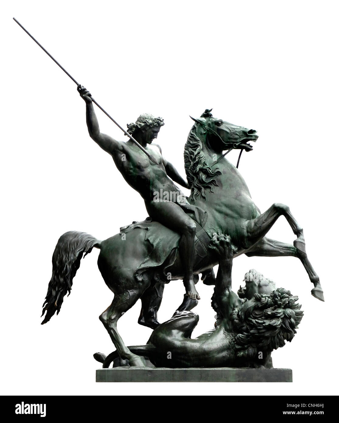 Berlin, Deutschland. Altes Museum (altes Museum) Statue vor Museum ...