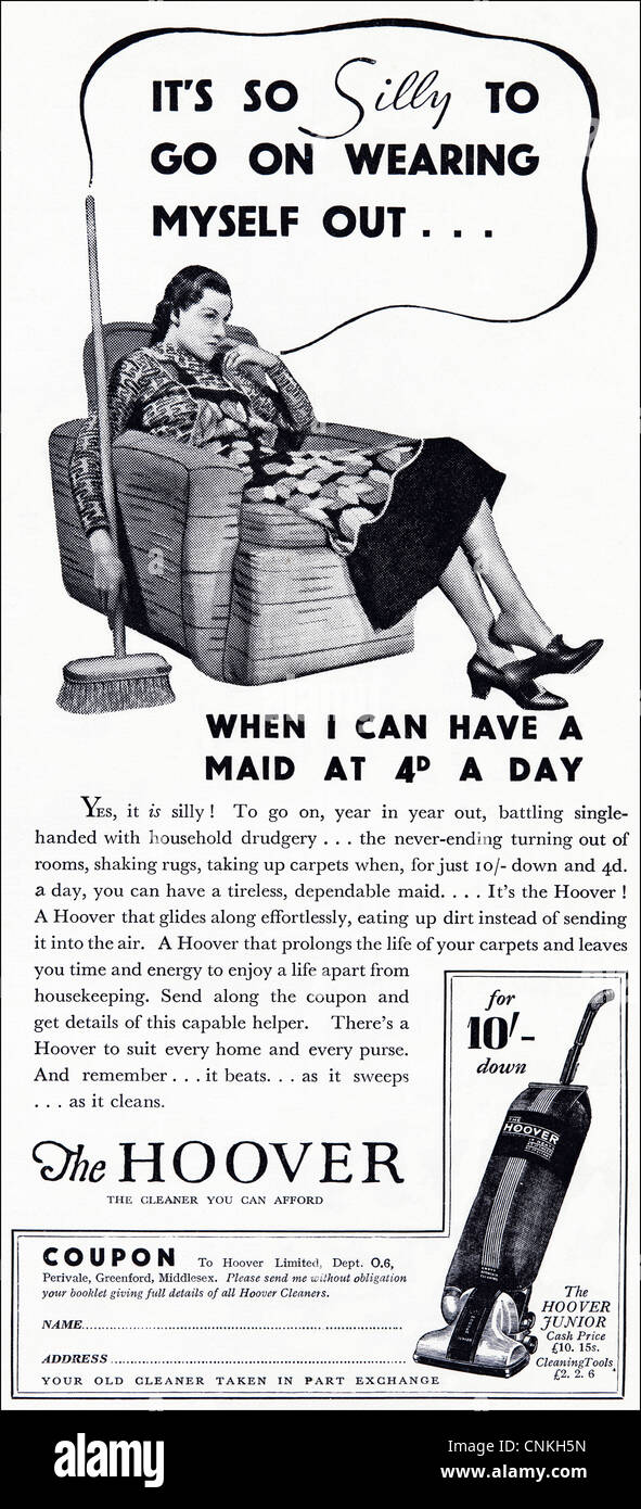 Hoover advertisement -Fotos und -Bildmaterial in hoher Auflösung – Alamy