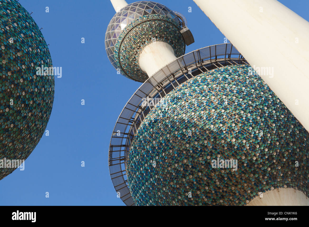 Kuwait Stadt Wassertürme sind ein Wahrzeichen der Stadt liegen direkt ...