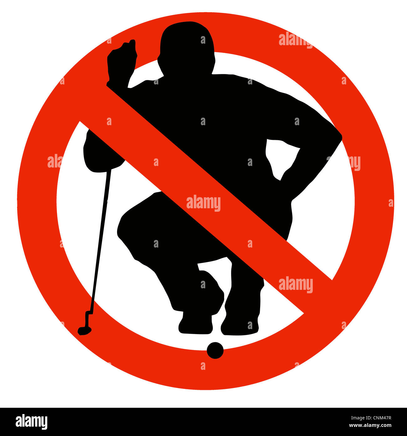 Golf prohibited sign -Fotos und -Bildmaterial in hoher Auflösung – Alamy
