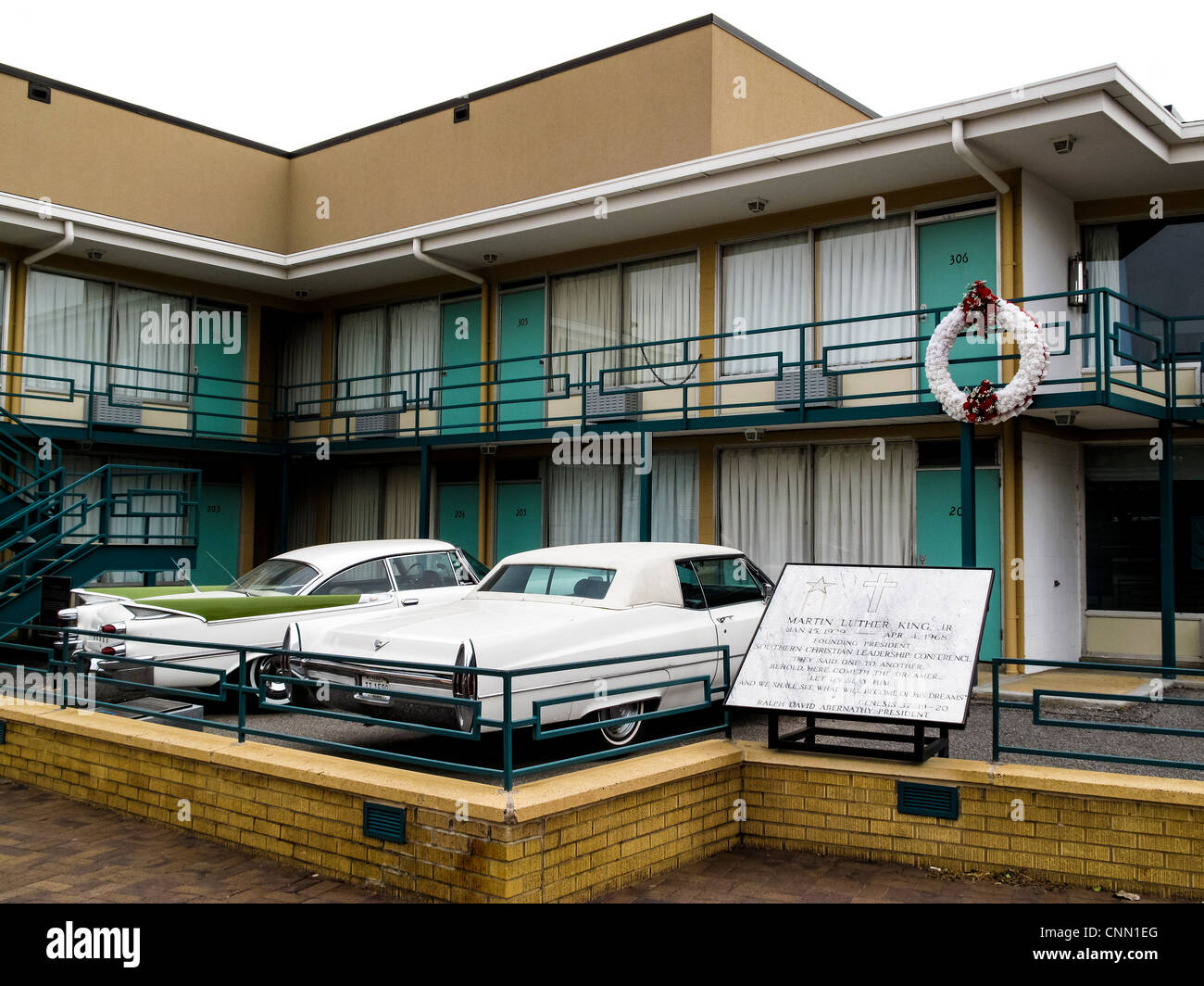 Das National Civil Rights Museum im Lorraine Motel in Memphis, wo Dr ...