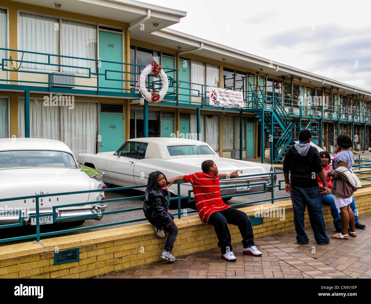 Das National Civil Rights Museum im Lorraine Motel in Memphis, wo Dr ... Das National Civil Rights Museum im Lorraine Motel in Memphis, wo Dr ...