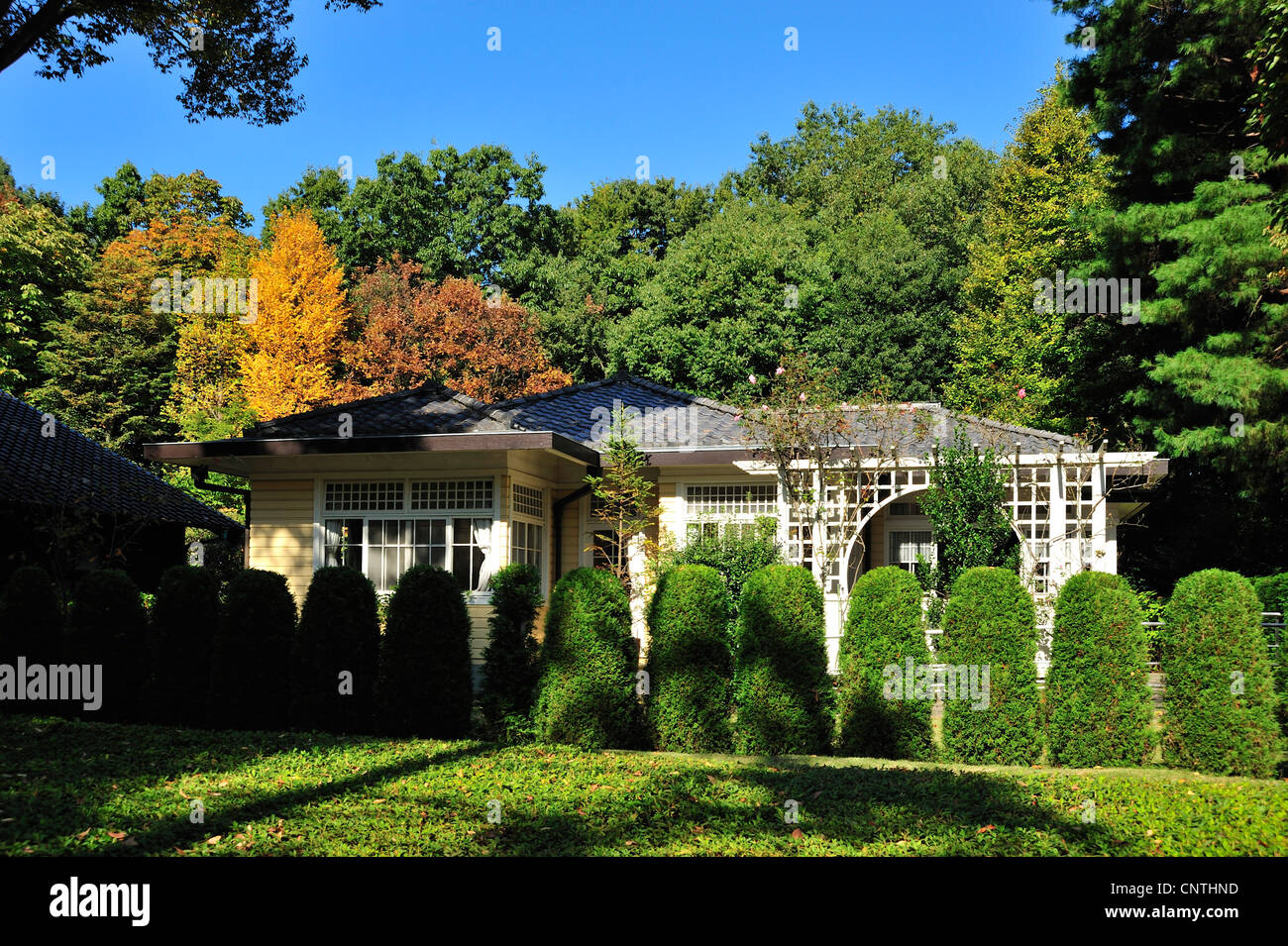 Haus der Okawa in Den'enchofu, Edo-Tokyo Museum unter freiem Himmel ...