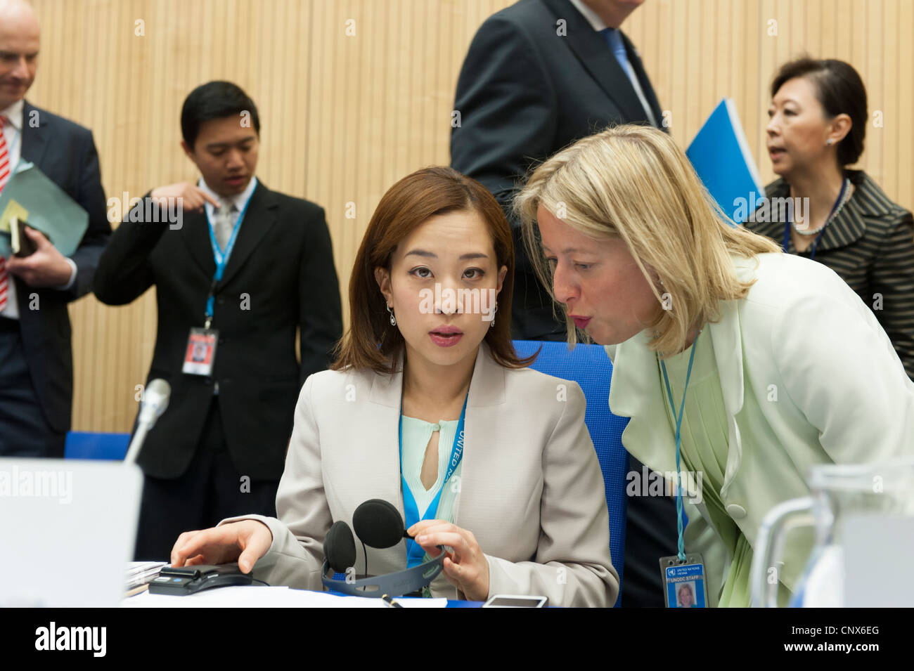 Ihre Königliche Hoheit Prinzessin Bajrakitiyabha Mahidol von Thailand, während CCPCJ Konferenz ...