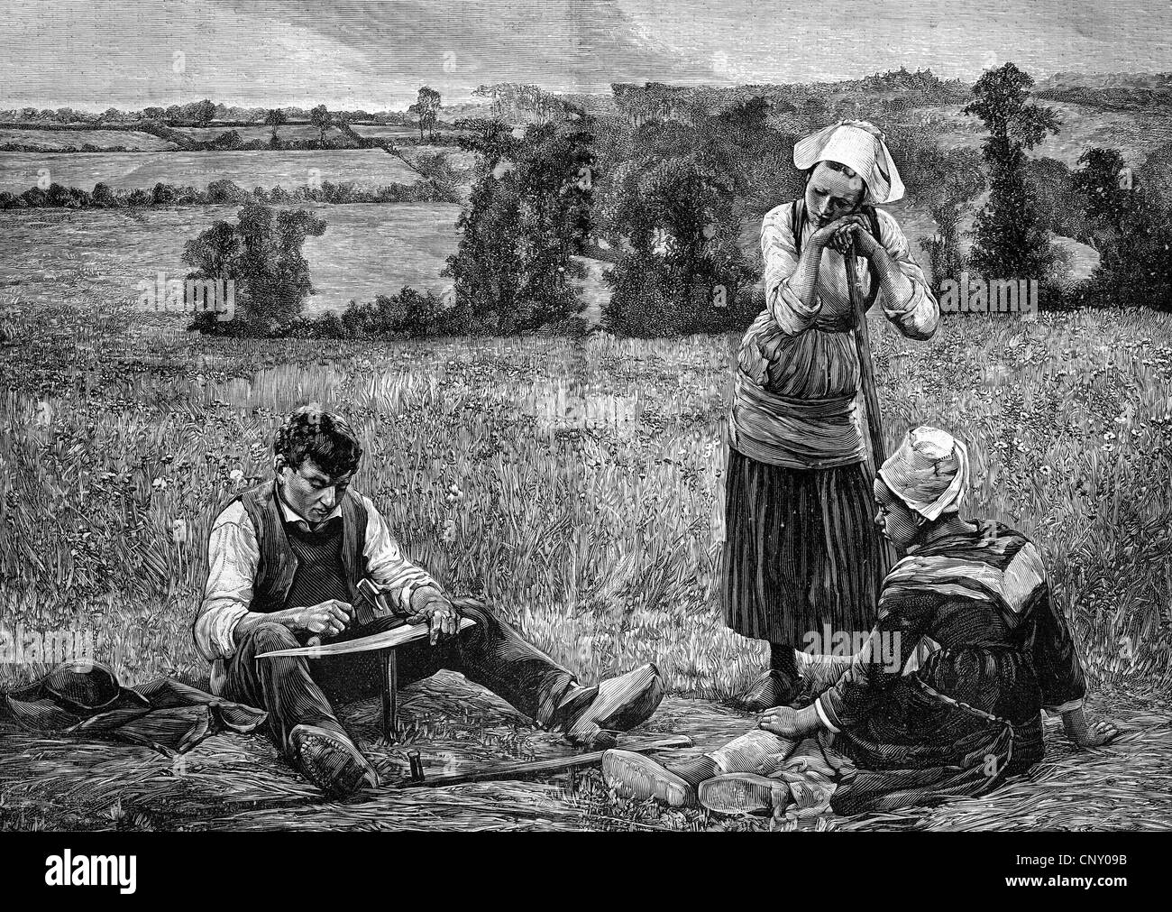 Mit einer sense -Fotos und -Bildmaterial in hoher Auflösung – Alamy