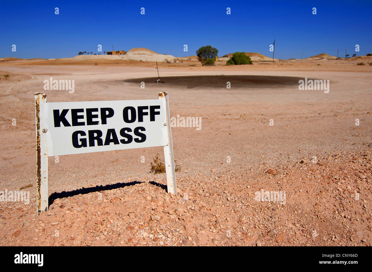 Behalten sie das gras zeichen Stockfotos und -bilder Kaufen - Alamy