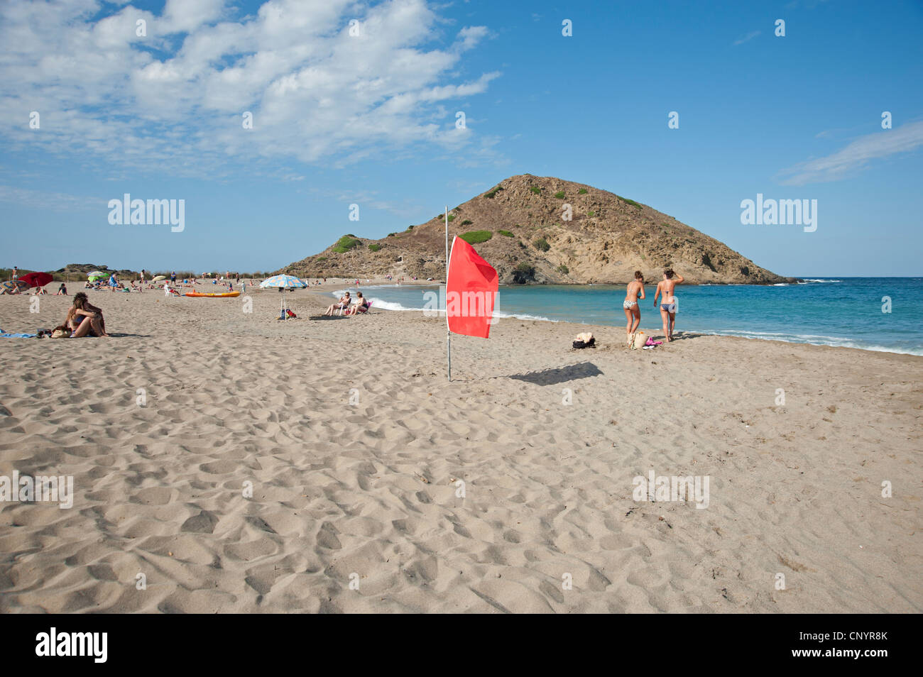 Cala Mesquida Strand Mahon Menorca Spanien Stockfotografie - Alamy