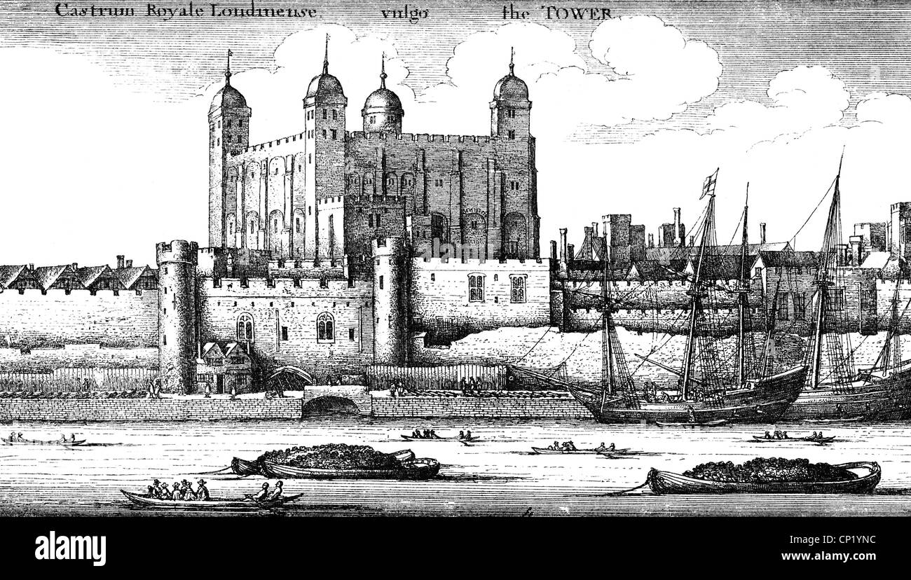 Gravur der festung des tower of london -Fotos und -Bildmaterial in ...
