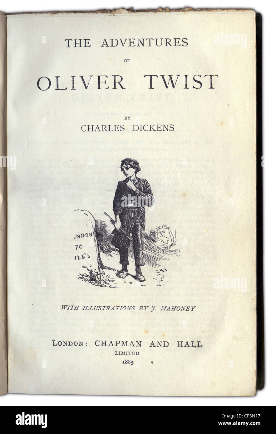 Bücher, Charles Dickens: 'The Adventures of Oliver Twist', (1838), Roman, Chapman and Hall ...