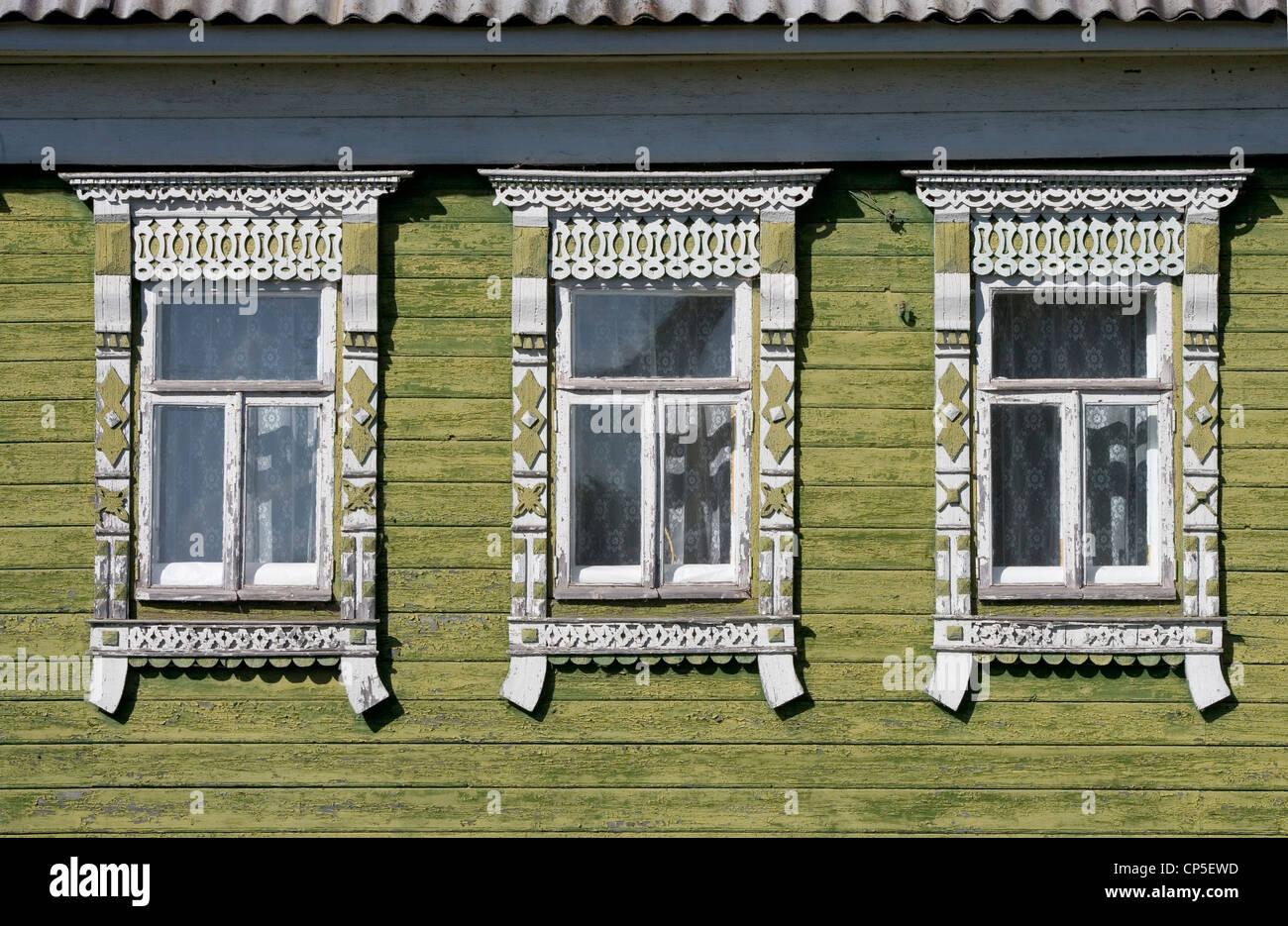 Russland - größere Rostow. Traditionelle Architektur, windows ...