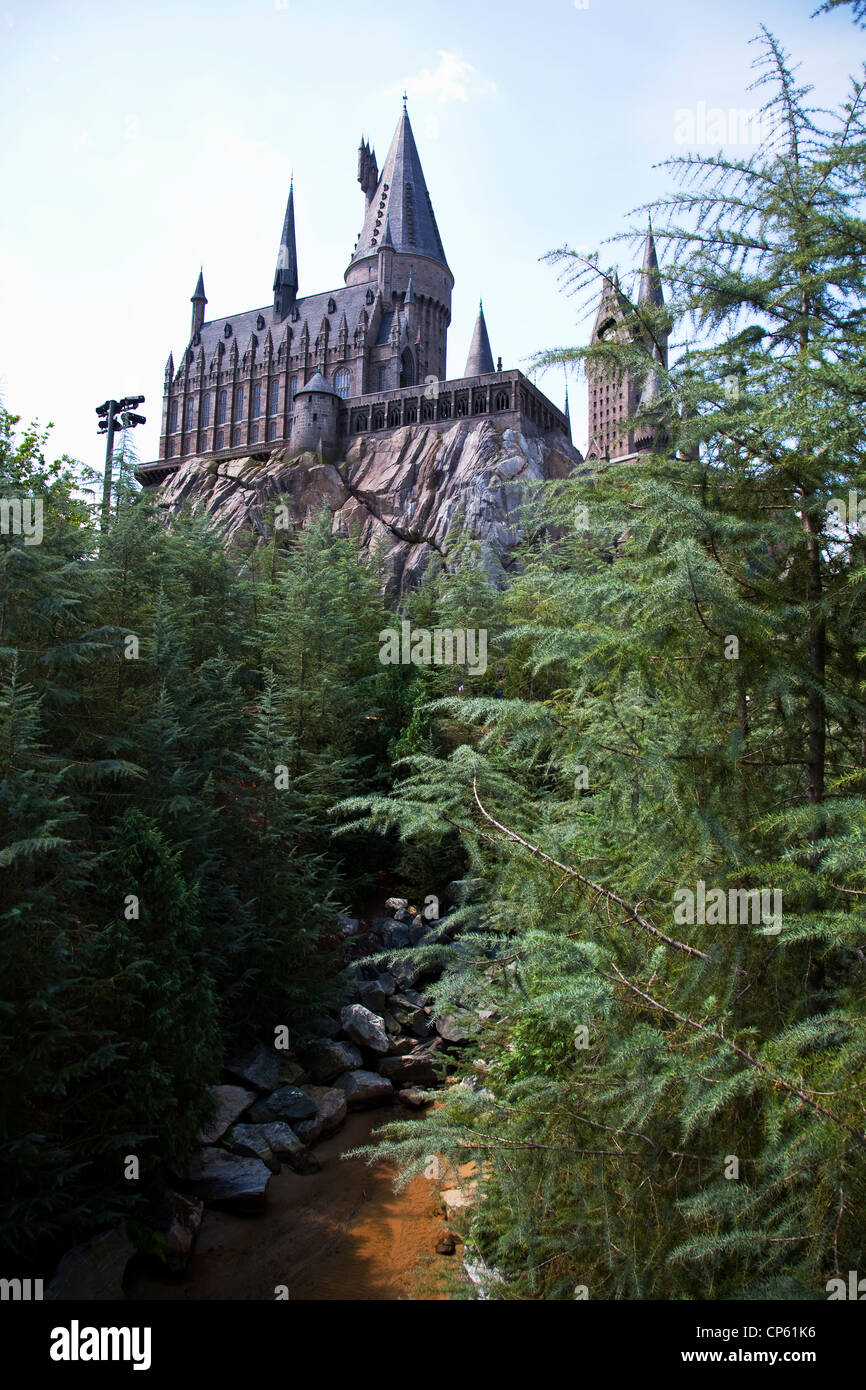 Harry Potter, Hogwarts Universals Islands of Adventure Stockfotografie ...