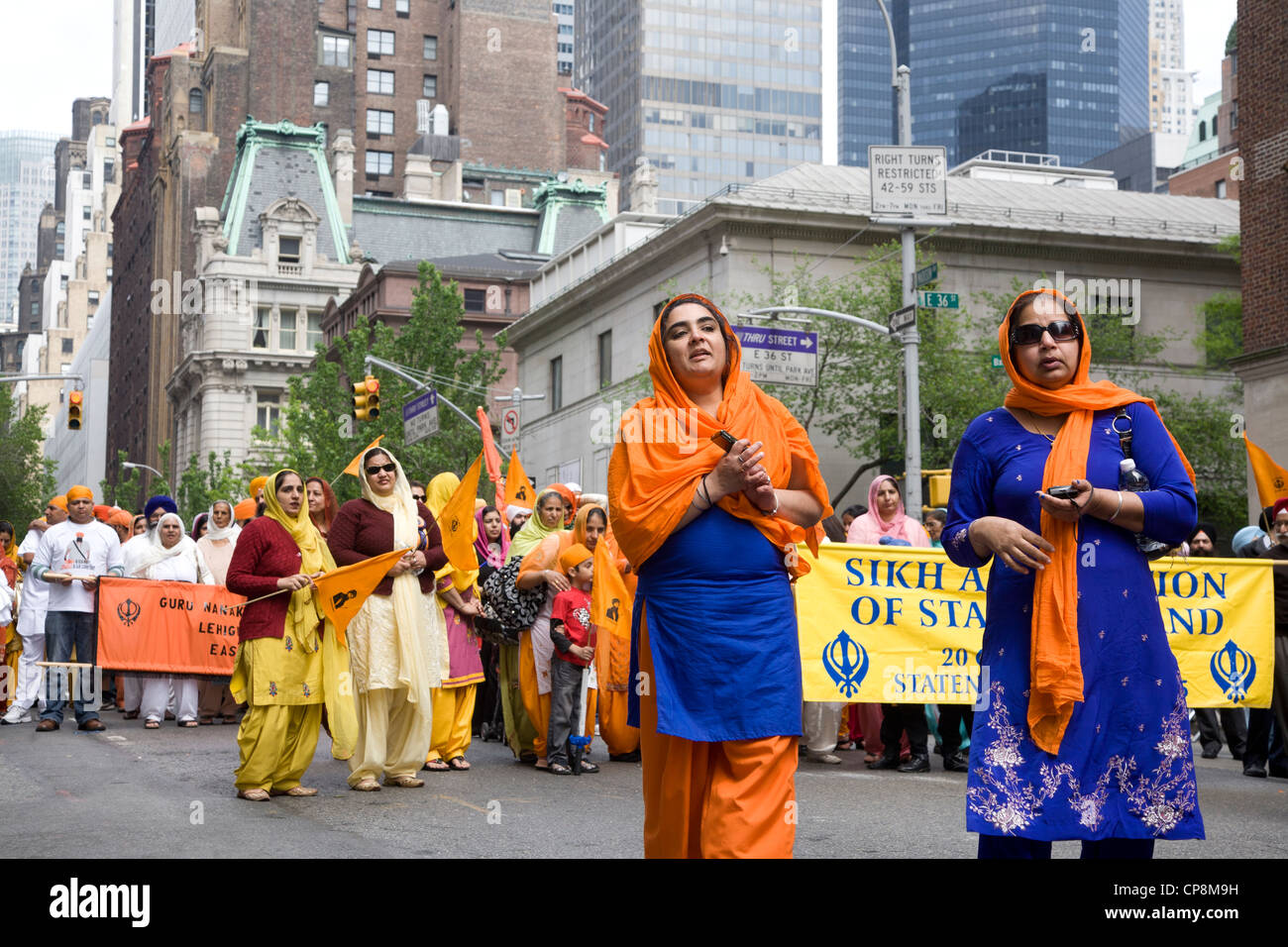 Jährliche Sikh Parade & Festival auf der Madison Avenue in New York City Stockfotografie - Alamy