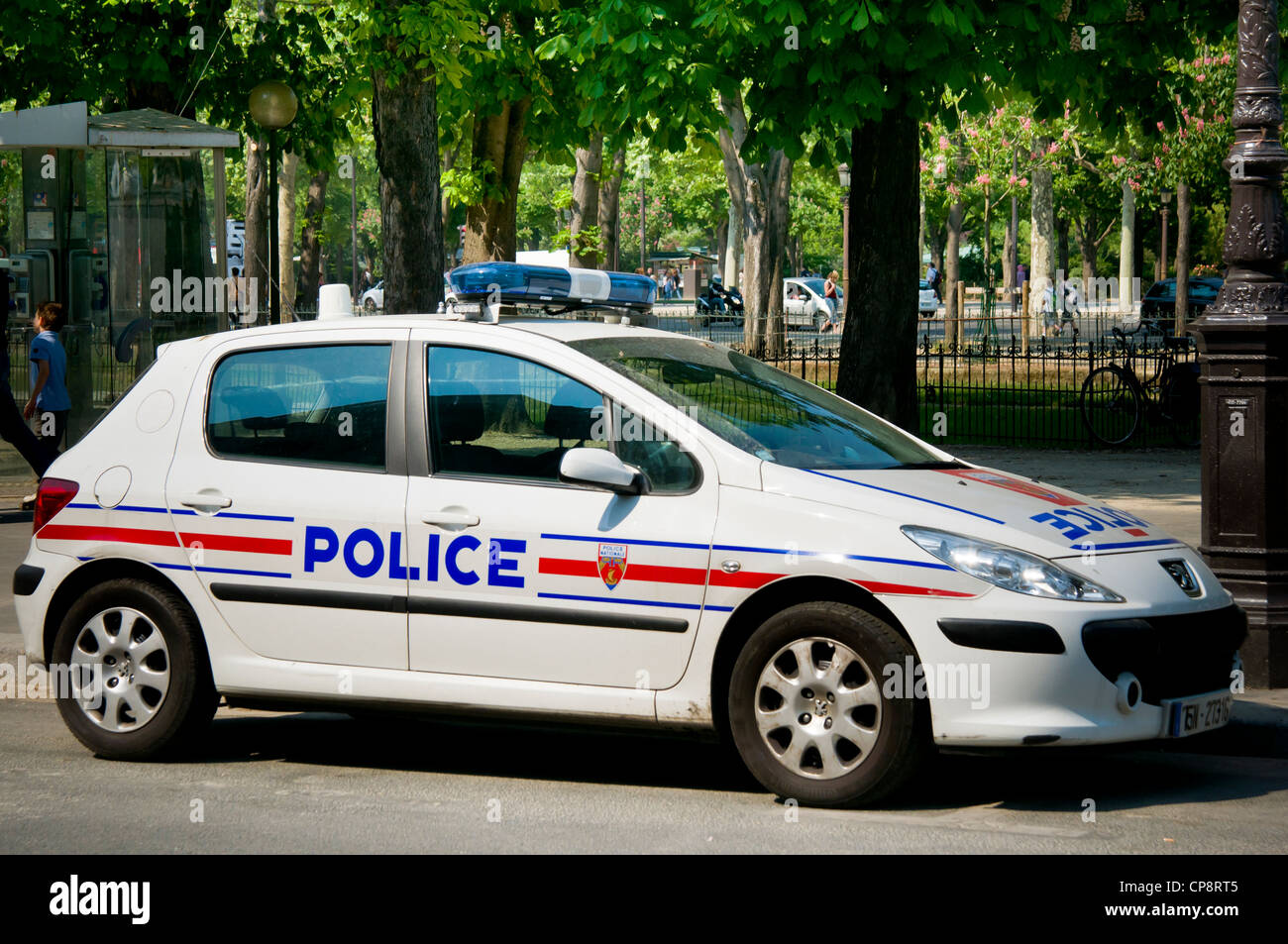 Polizeiauto, Paris, Frankreich Stockfotografie - Alamy