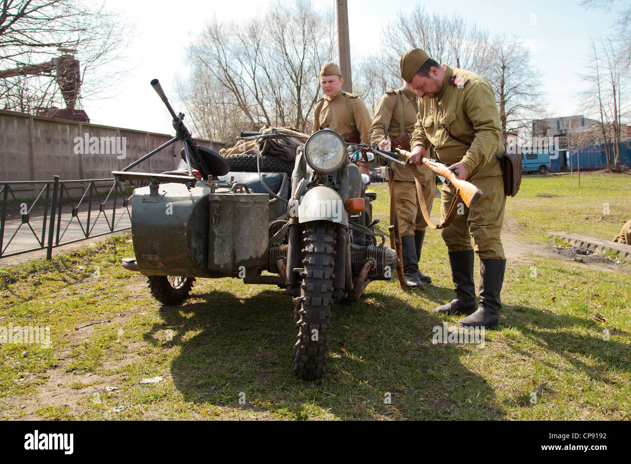 Zweiten Weltkrieg, historische Rekonstruktion, Sowjetsoldaten ...