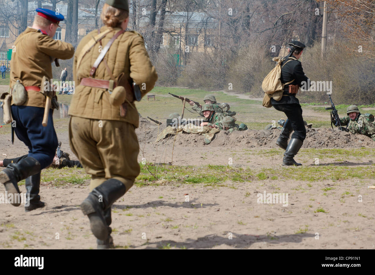 Zweiten Weltkriegs Sowjetsoldaten, russischer Soldat, Soldat ...