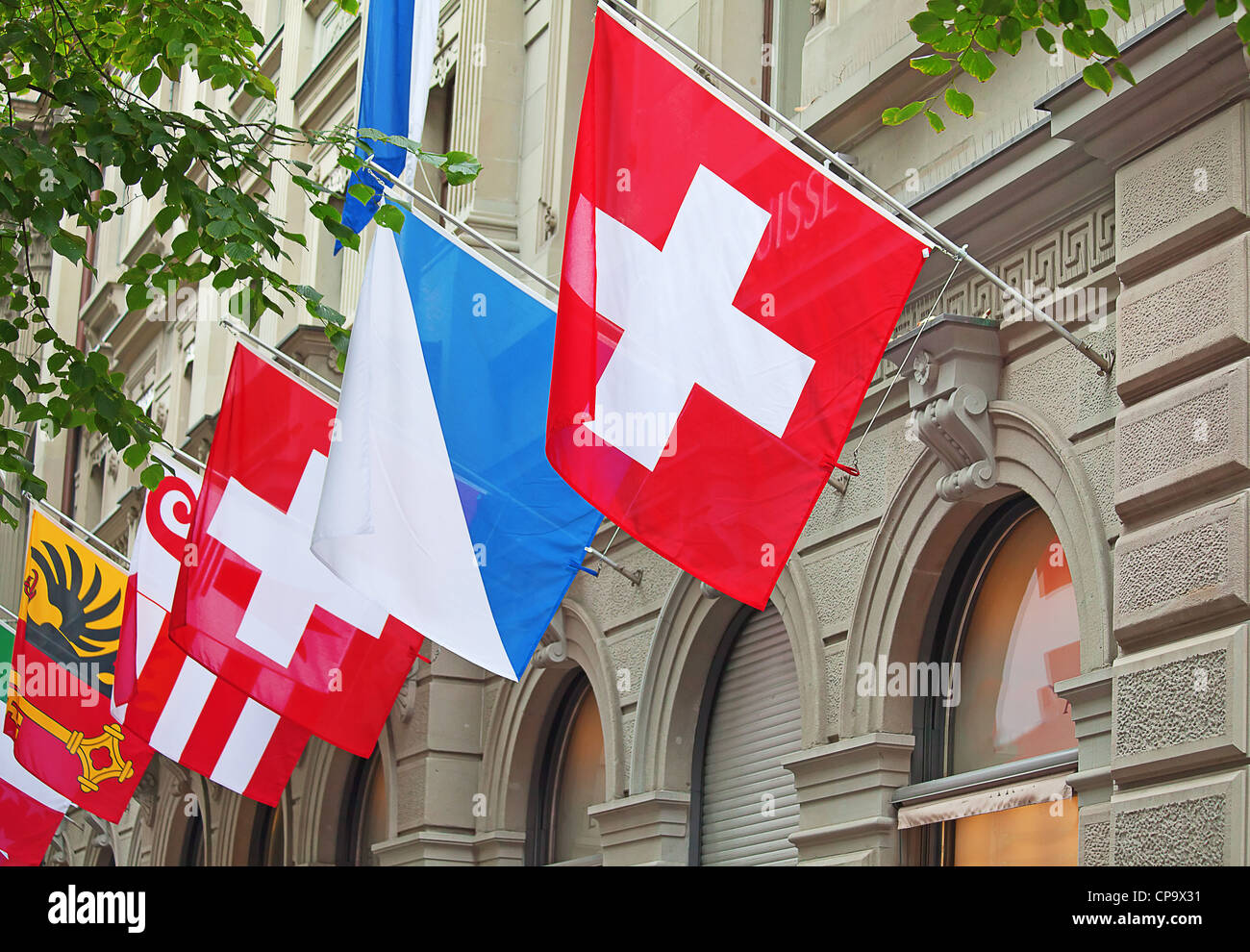 Schweizer Nationalfeiertag am 1. August in Zürich, Schweiz ...