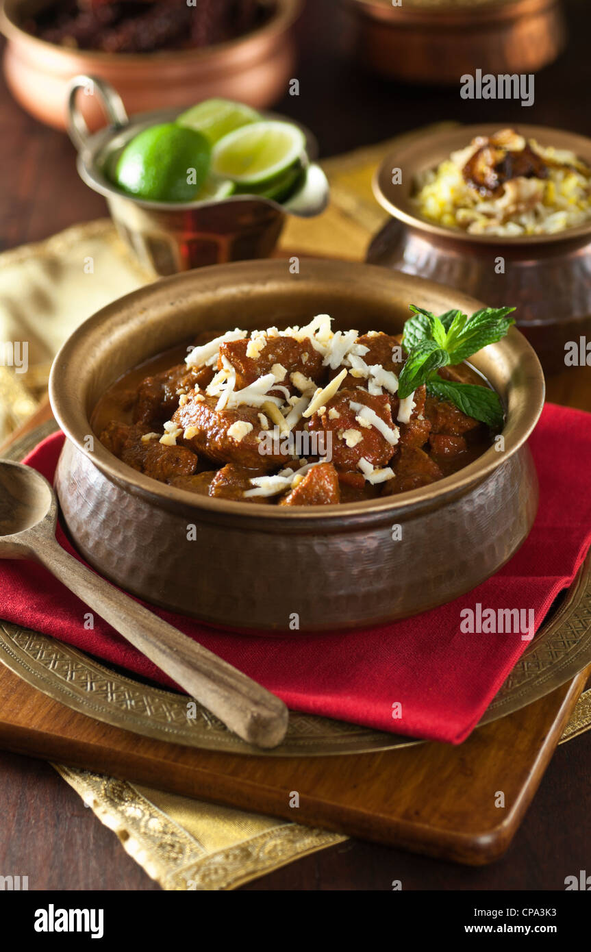 Hyderabadi Chicken Curry indisch Stockfotografie - Alamy