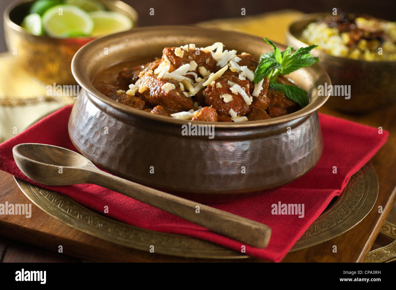 Hyderabadi Chicken Curry indisch Stockfotografie - Alamy