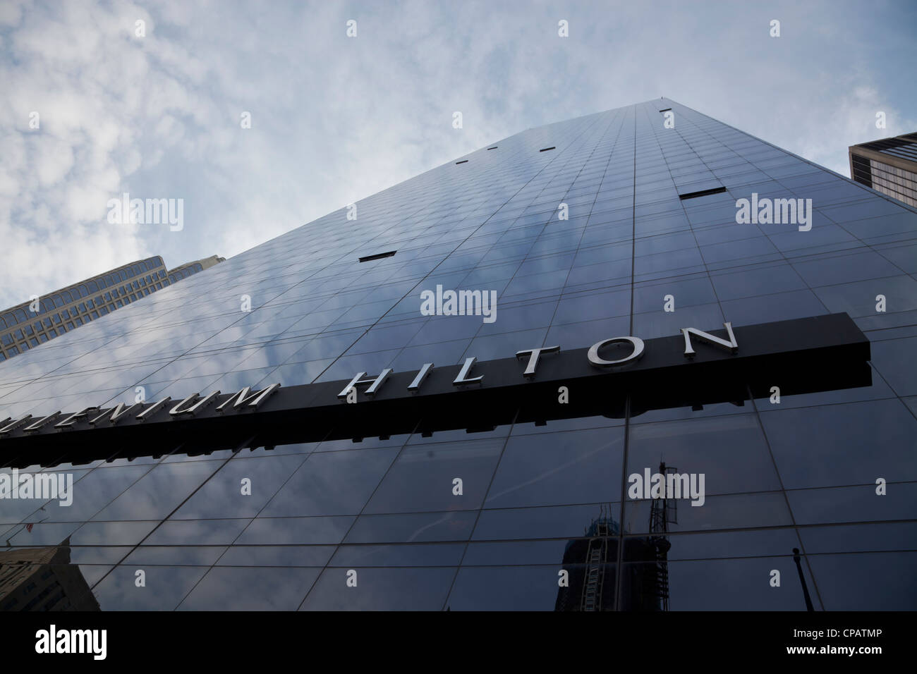 Millenium Hilton Hotel gegenüber vom World Trade Center, Ground Zero in ...