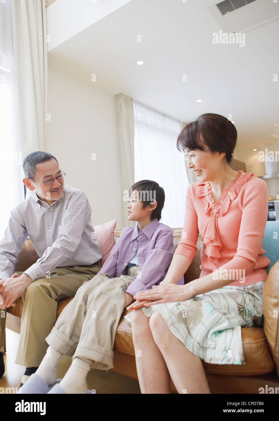 Großeltern und Enkel Stockfotografie - Alamy