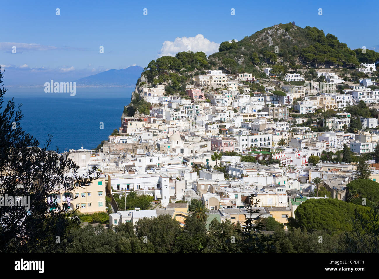 Capri-Stadt auf der Insel Capri, Neapel, Kampanien, Italien, Europa ...