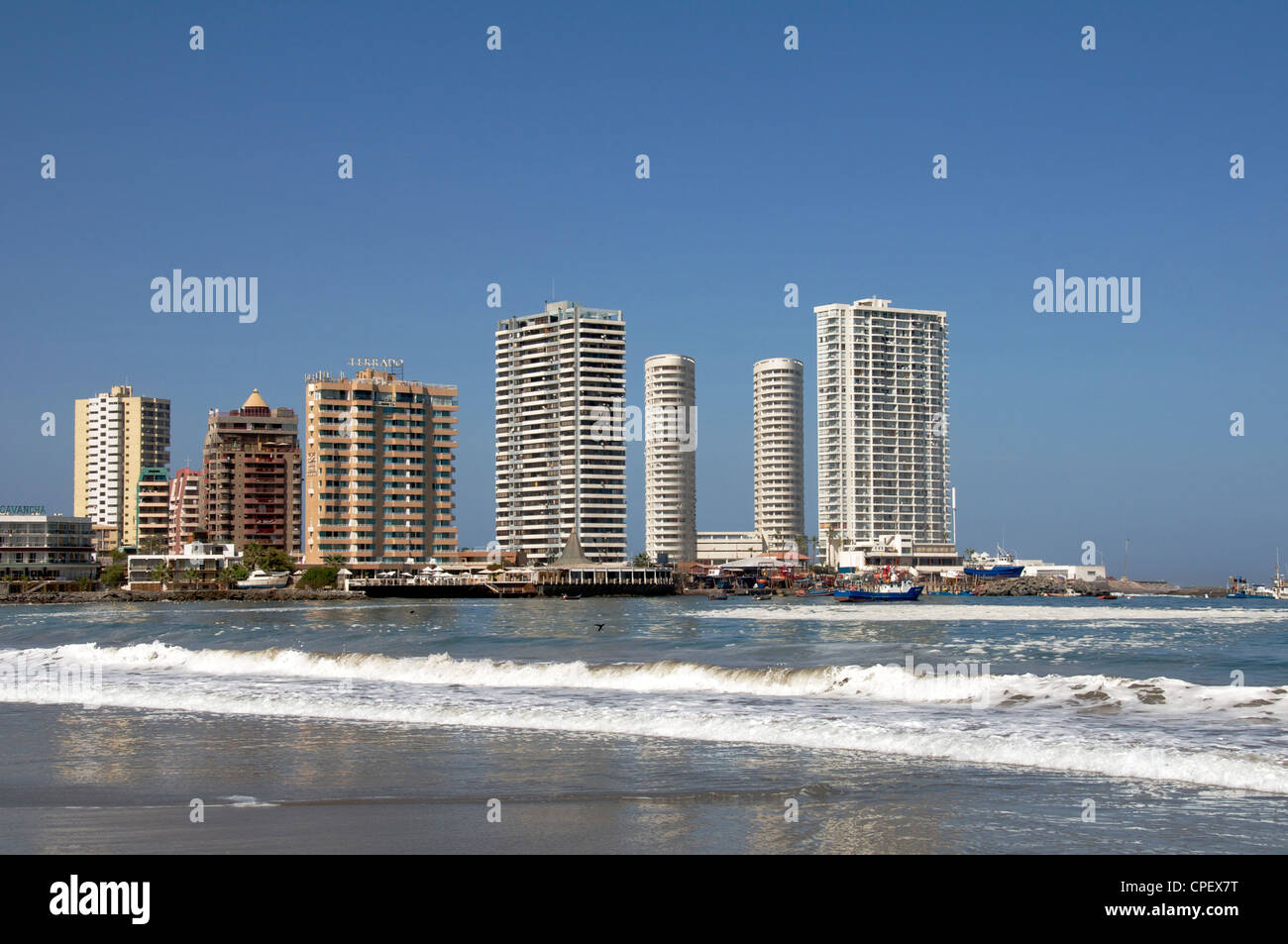 Playa Cavancha Iquique Chile Stockfotografie - Alamy