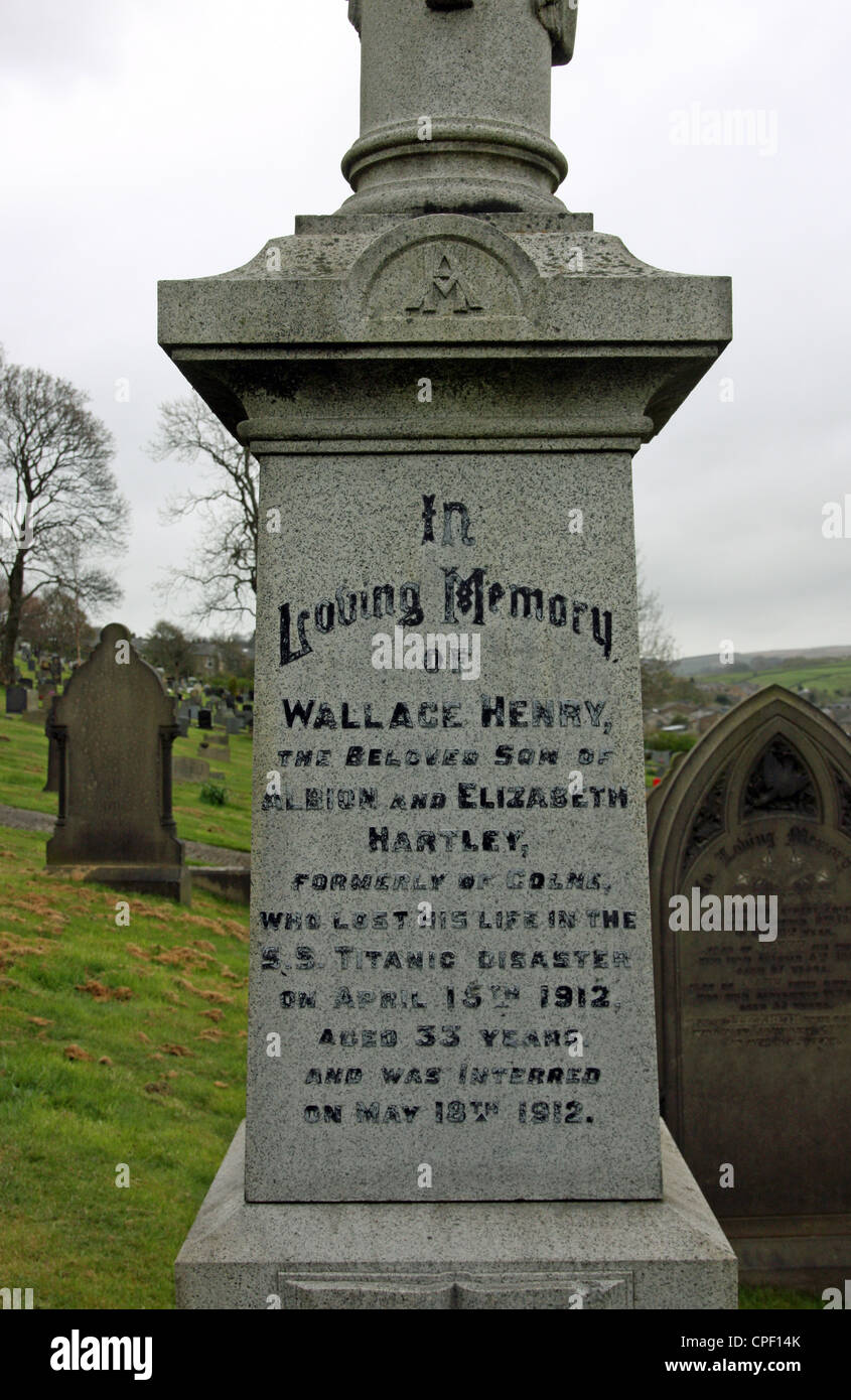 Wallace Henry Hartley (2. Juni 1878 – 15. April 1912) war ein ...