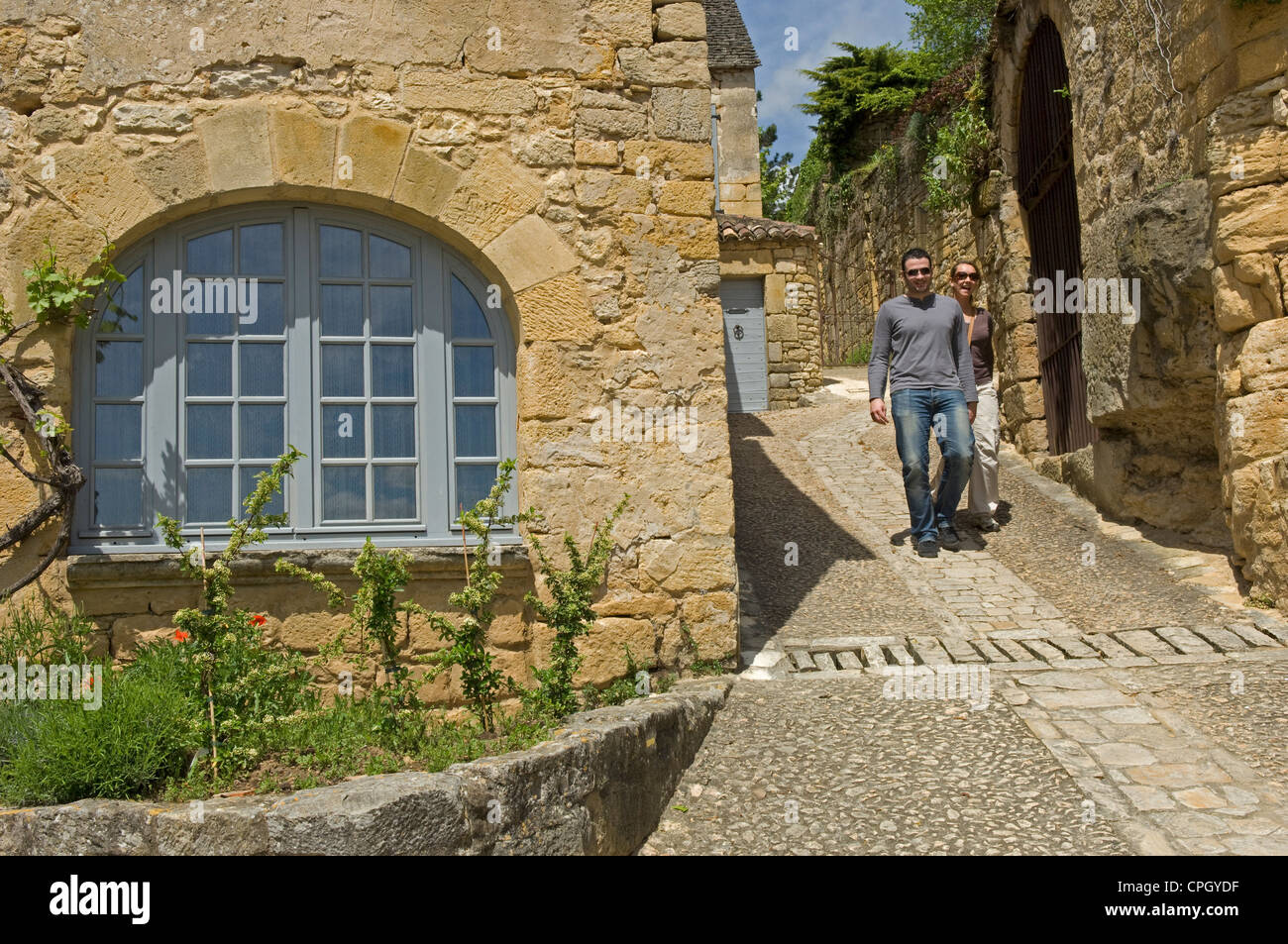 Beynac et Cazenac im Departement Dordogne (24) von Frankreich. Einer ...