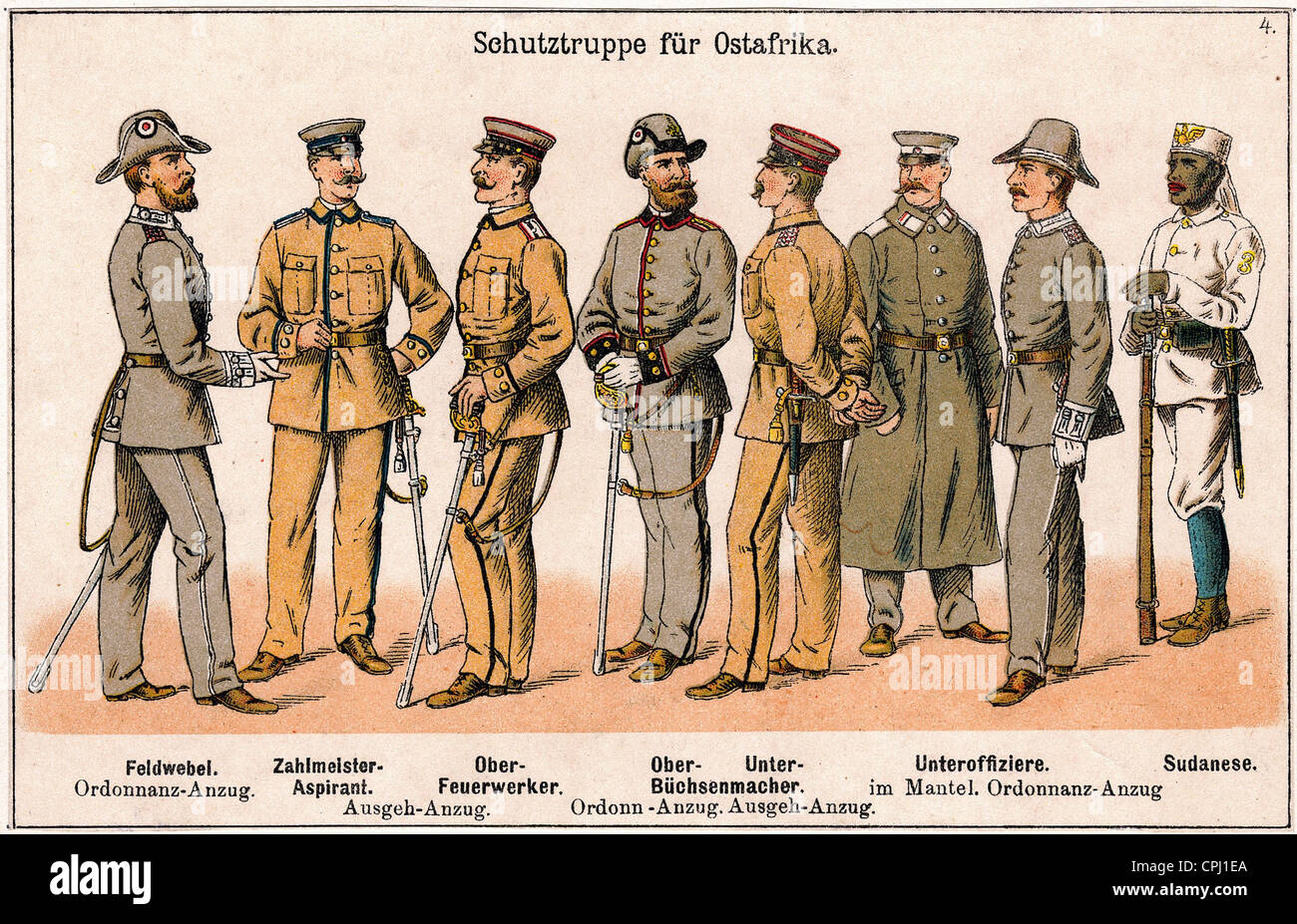 Schutztruppe für Deutsch-Ostafrika Stockfotografie - Alamy