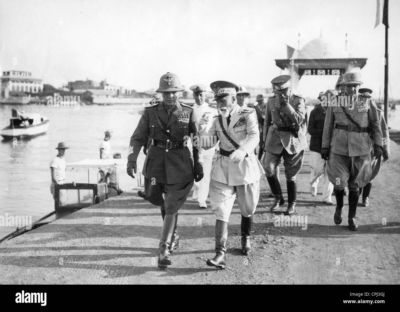 Marschall Pietro Badoglio in Äthiopien, 1936 Stockfotografie - Alamy