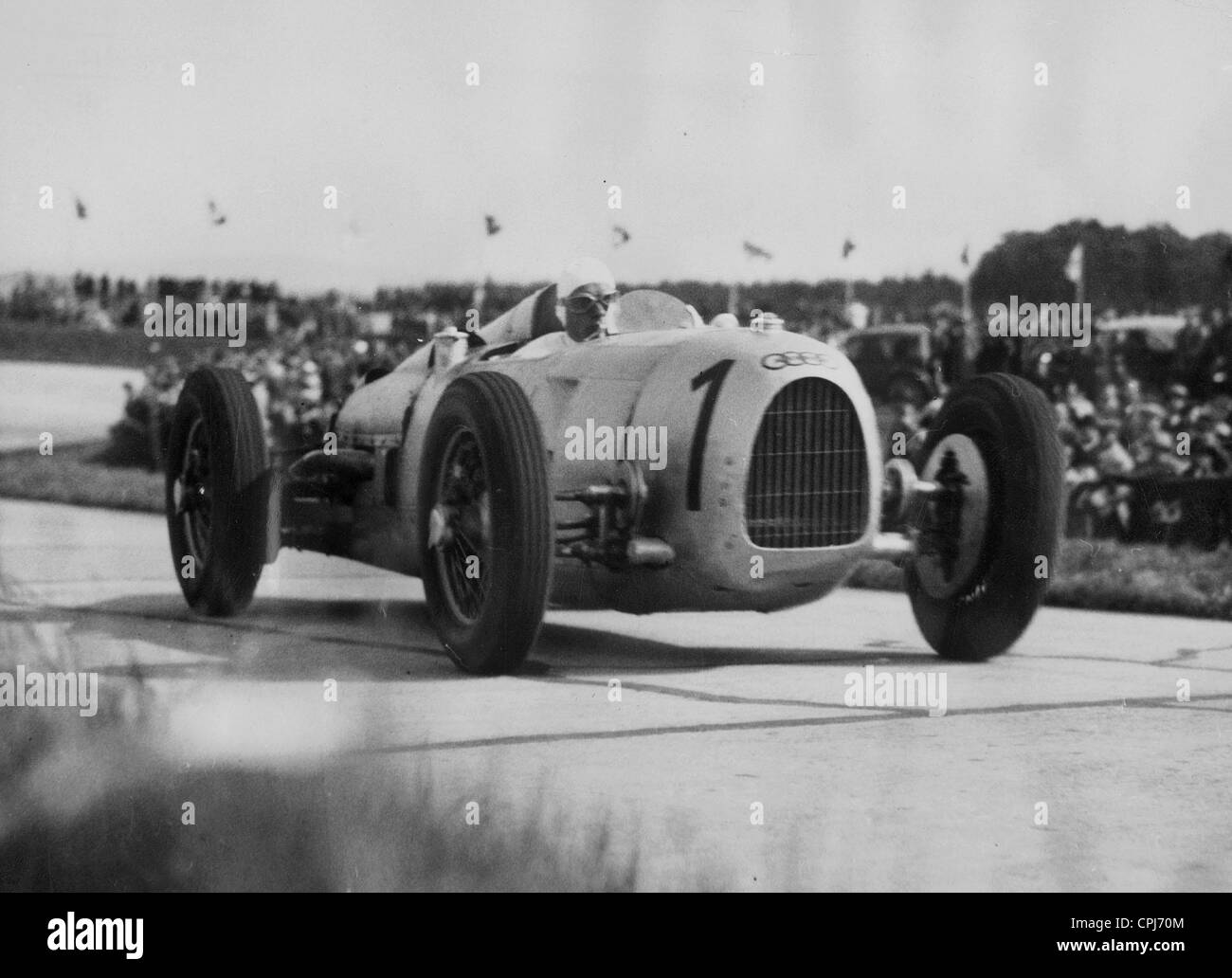 Grand Prix von Deutschland auf dem Nürburgring: Hans Stuck in einem ...
