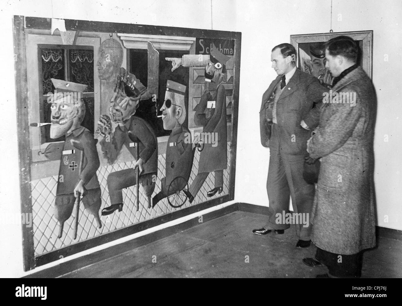 Die Ausstellung "Entartete Kunst" in Berlin, 1938 Stockfotografie - Alamy