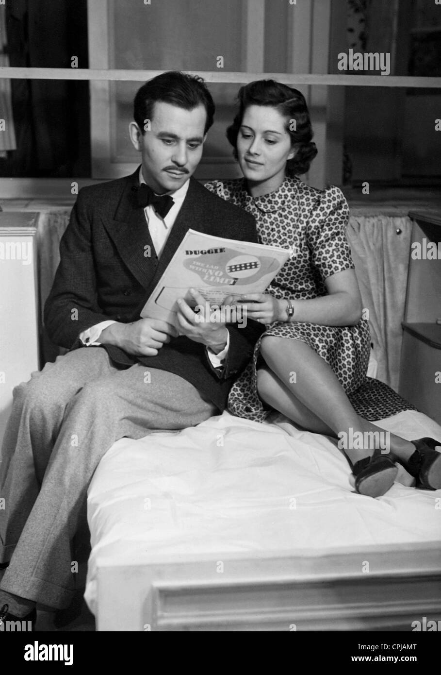 Joachim Gottschalk und Marina von Ditmar in "Liebe in Den USA", 1940 ...