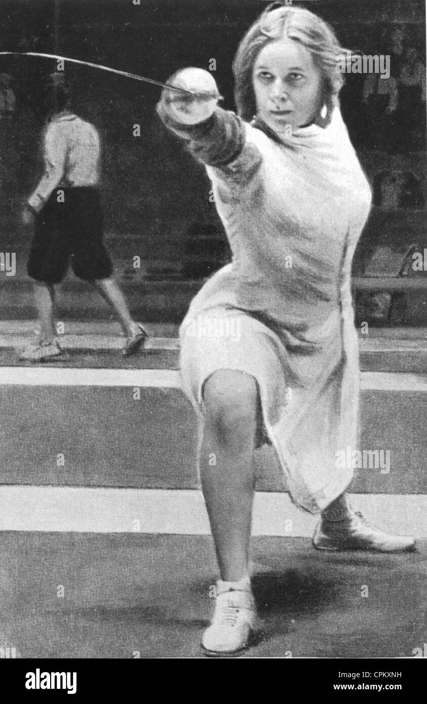 Helene Mayer, 1932 Stockfotografie - Alamy