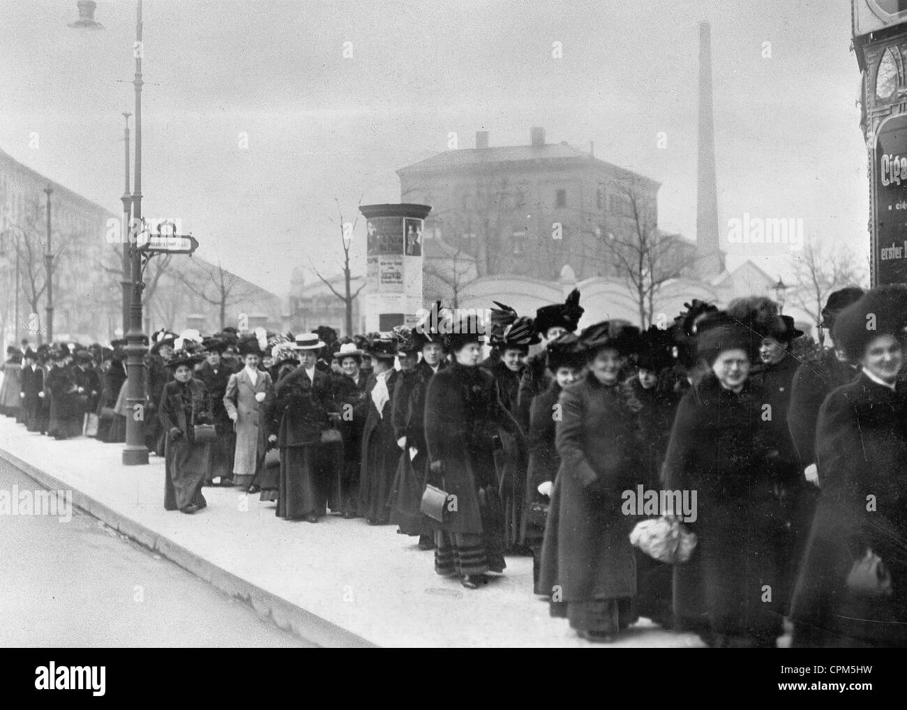 Demonstration am internationalen Frauentag, 1911 Stockfotografie - Alamy