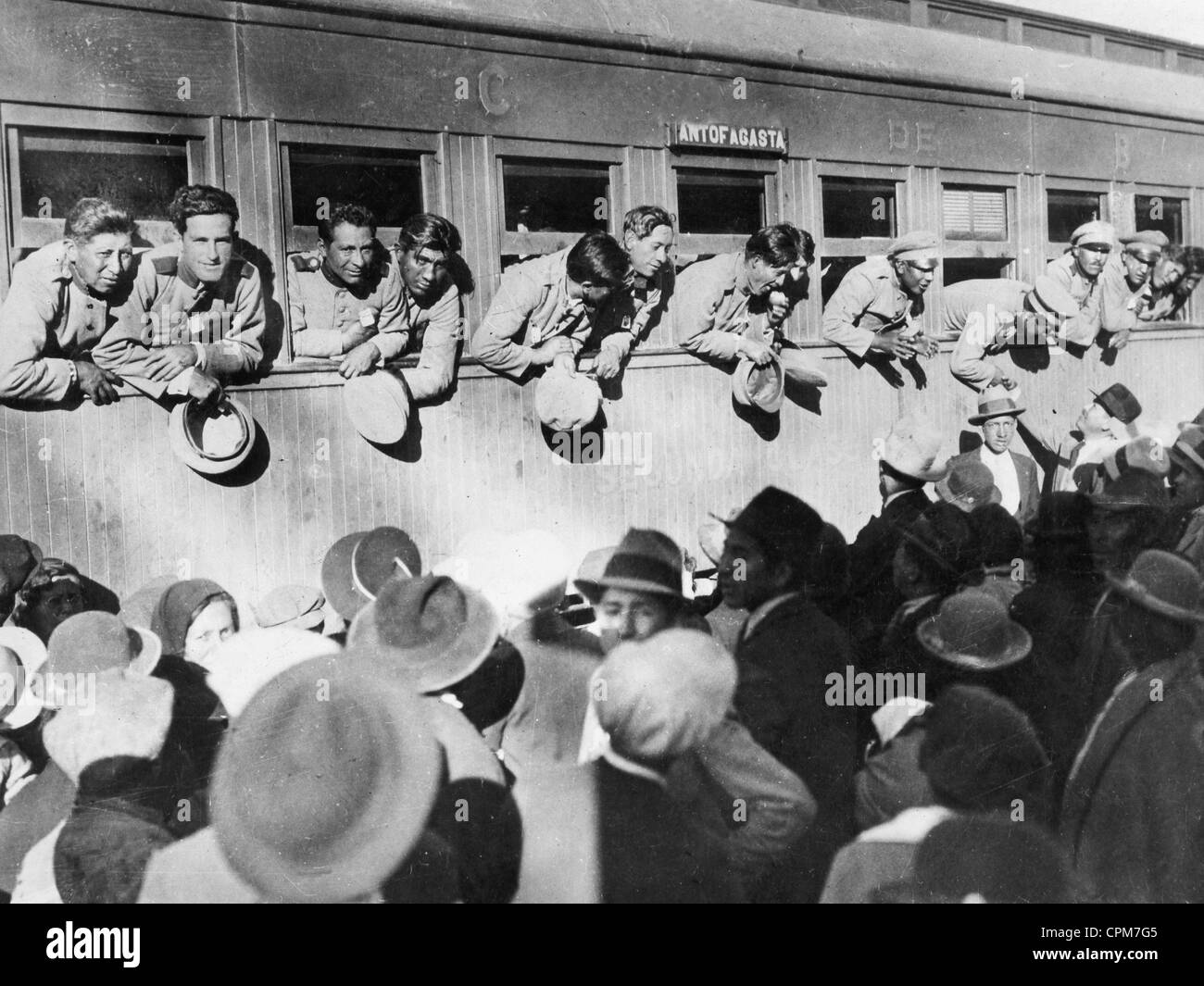Bolivianischen Soldaten während der Chaco-Krieg, 1933 Stockfotografie - Alamy