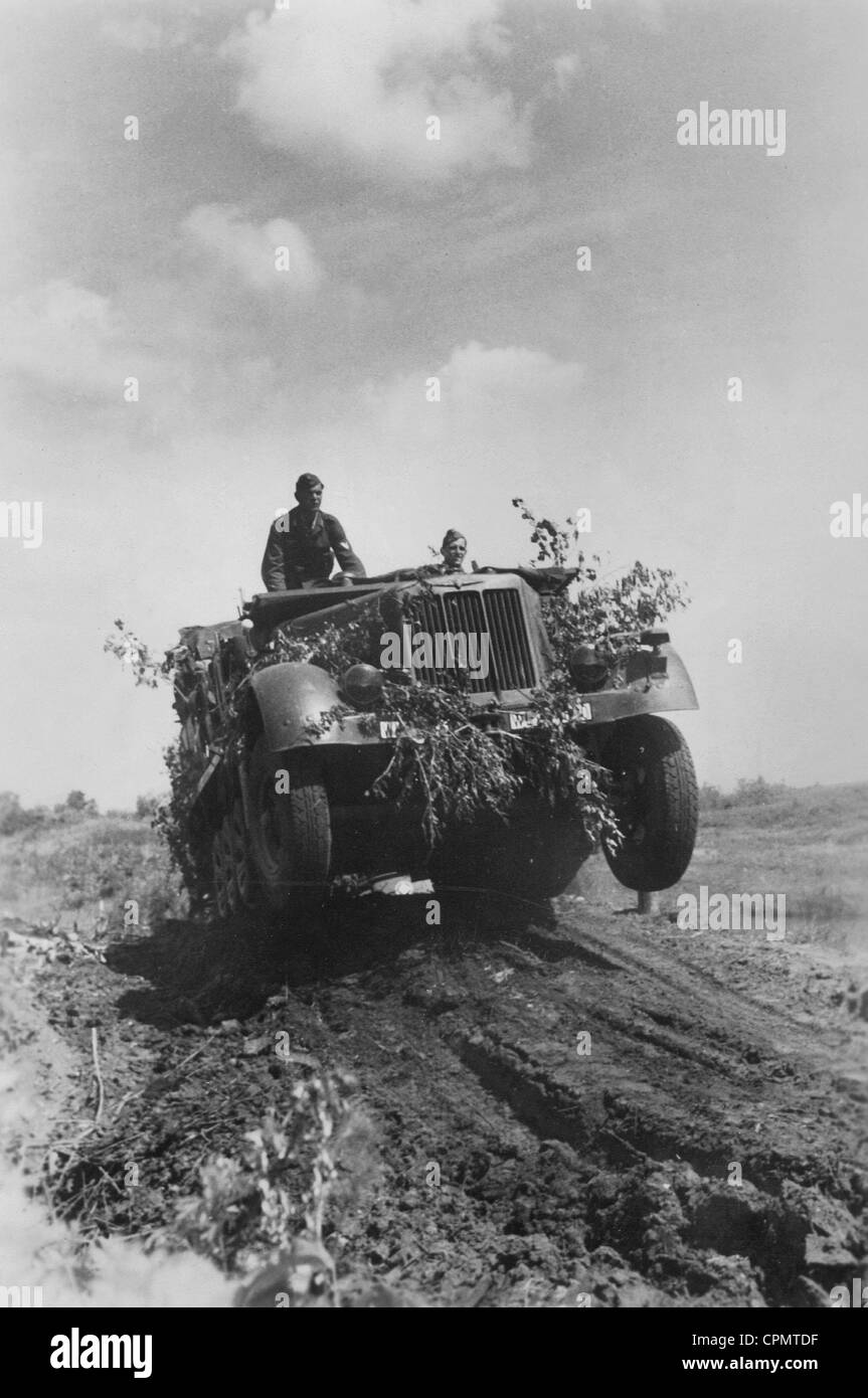Deutsche LKW an der Ostfront, 1942 Stockfotografie - Alamy