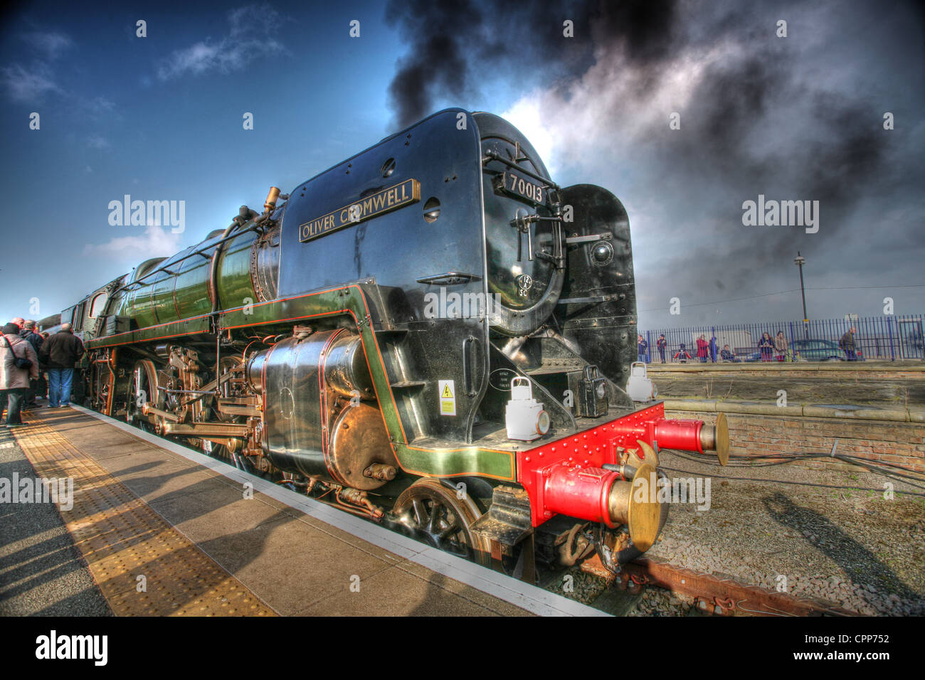 Oliver Cromwell Steam Train Dampflok Stockfotografie - Alamy