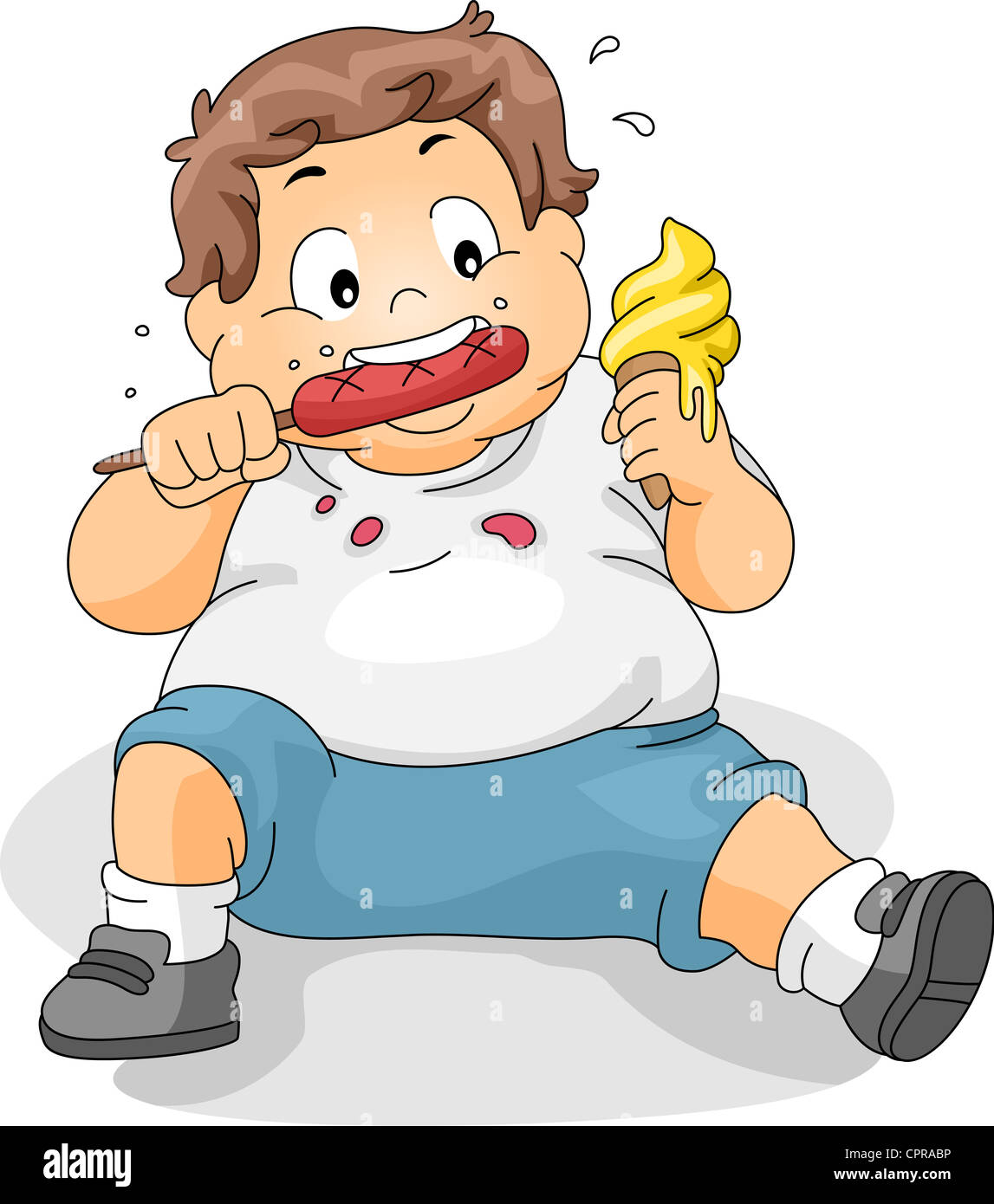 Obese Child Illustration Stockfotos & Obese Child Illustration Bilder ...