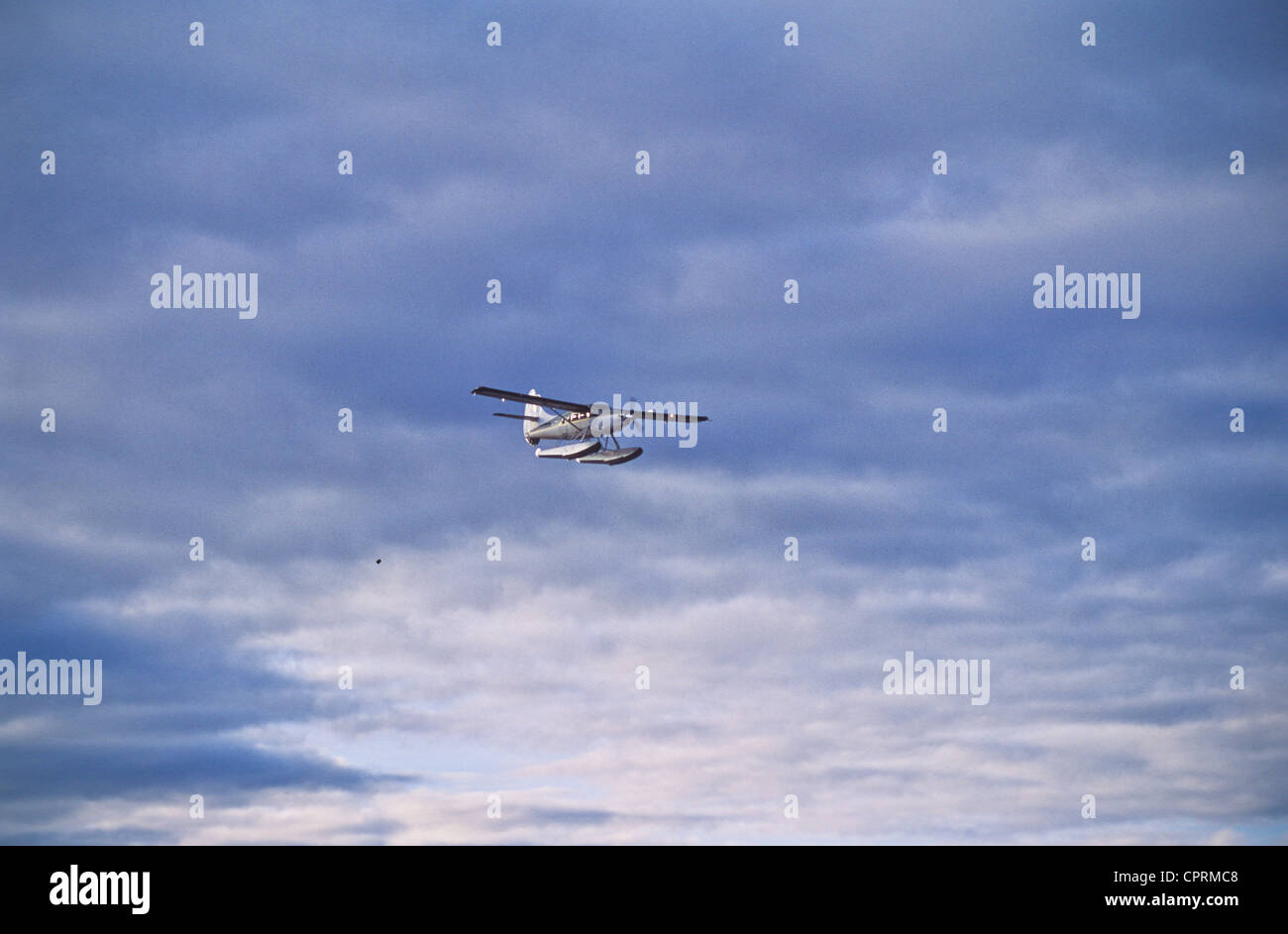 Alaskan Luftaufnahmen von Buschpilot Flugzeug Stockfotografie - Alamy