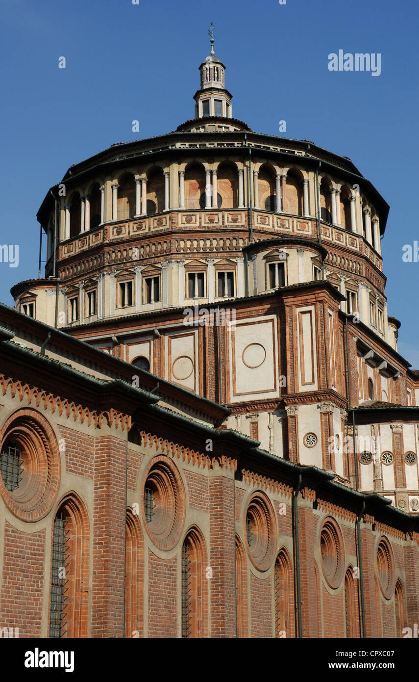 Italien Mailand Kirche Der Heiligen Maria Der Gnade Von Außen Stockfotografie Alamy
