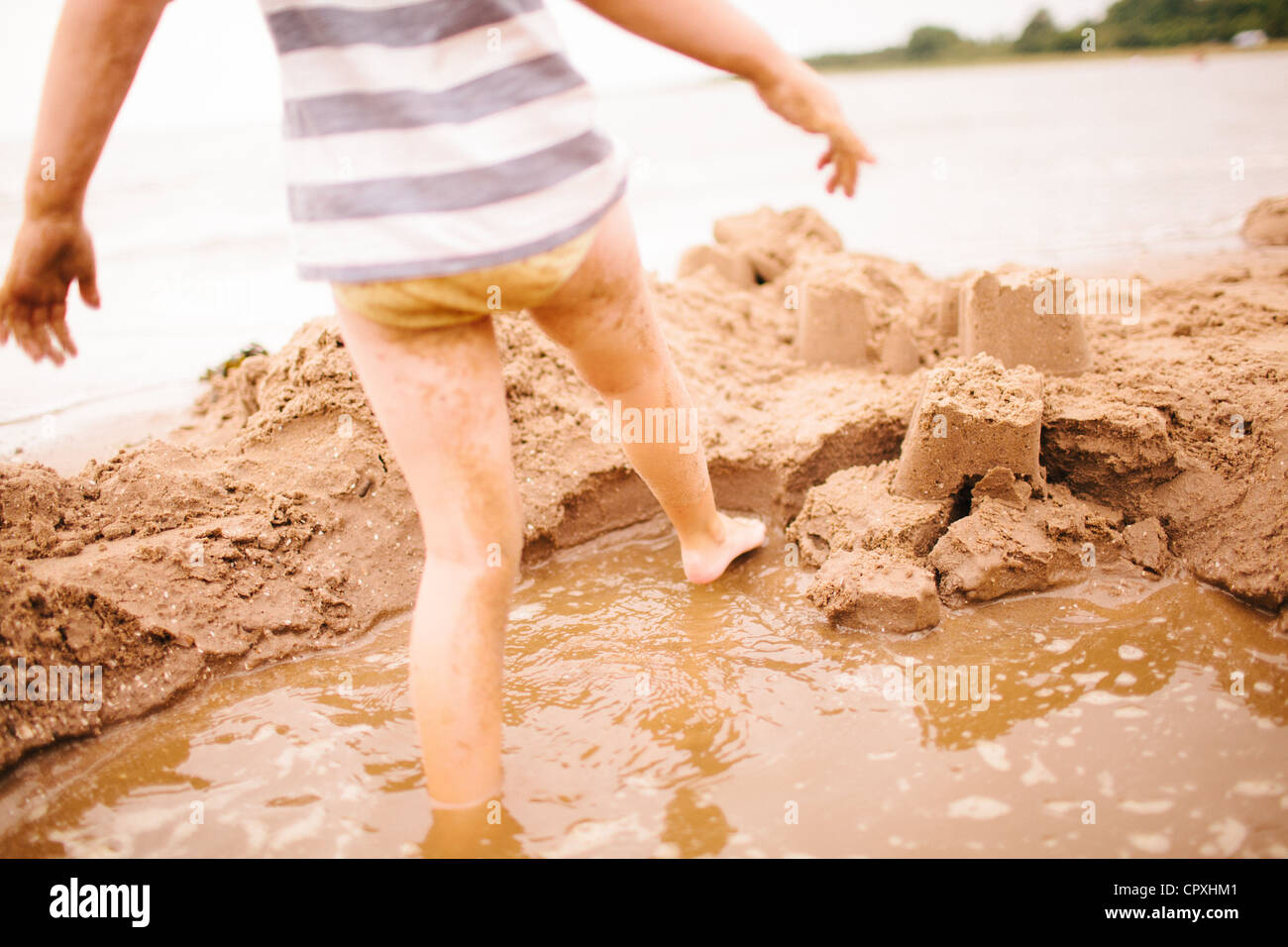 Sand Strand Sommer Spiel Sandburg Stockfotos und -bilder Kaufen - Alamy