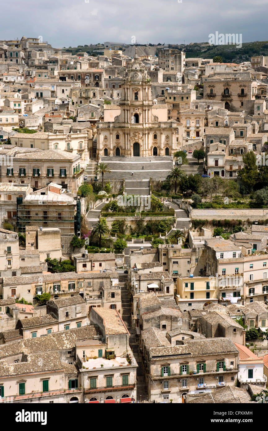 Italien, Sizilien, Modica, barocke Stadt Weltkulturerbe der UNESCO ...