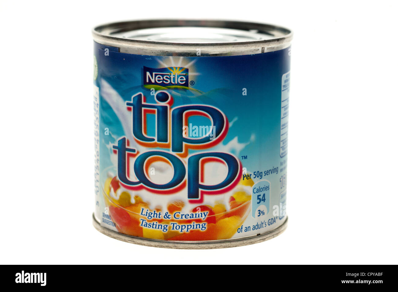 Kann von Nestle Tip Top Topping Creme Stockfotografie - Alamy