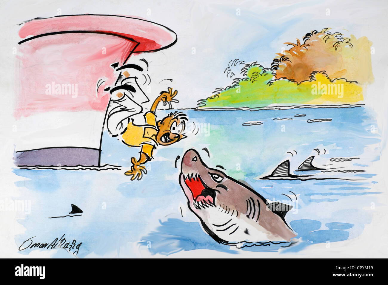 Cartoon hai -Fotos und -Bildmaterial in hoher Auflösung – Alamy