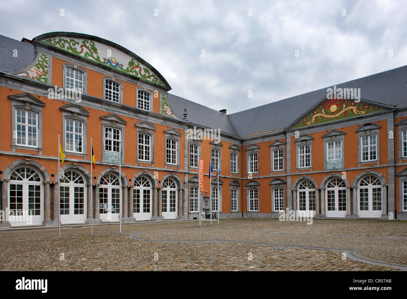 Quartier Abbatial / Abt-Palast in der Abtei von Saint-Hubert in Saint ...
