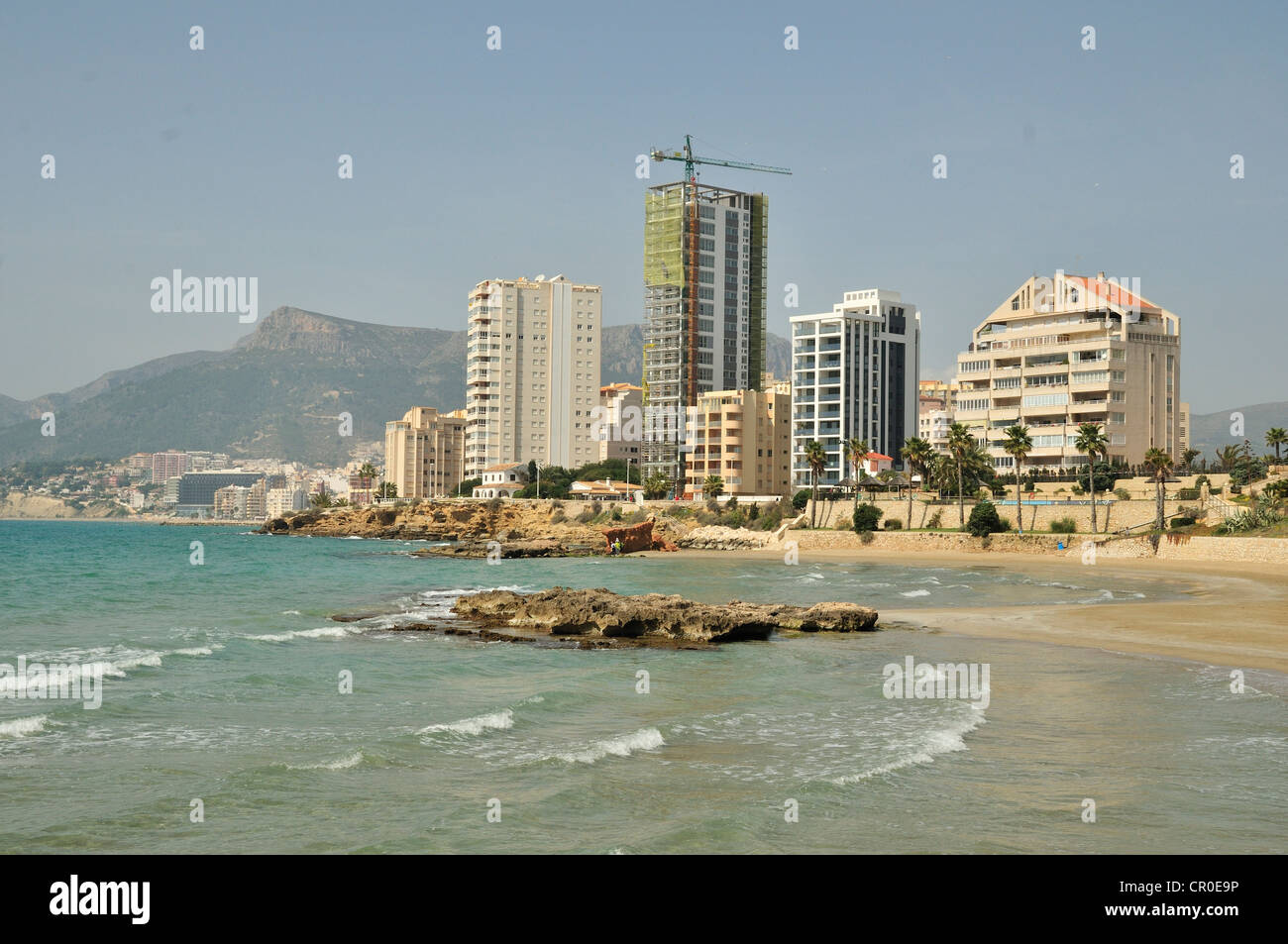 Skyline von Calpe, Costa Blanca, Spanien, Europa Stockfotografie - Alamy