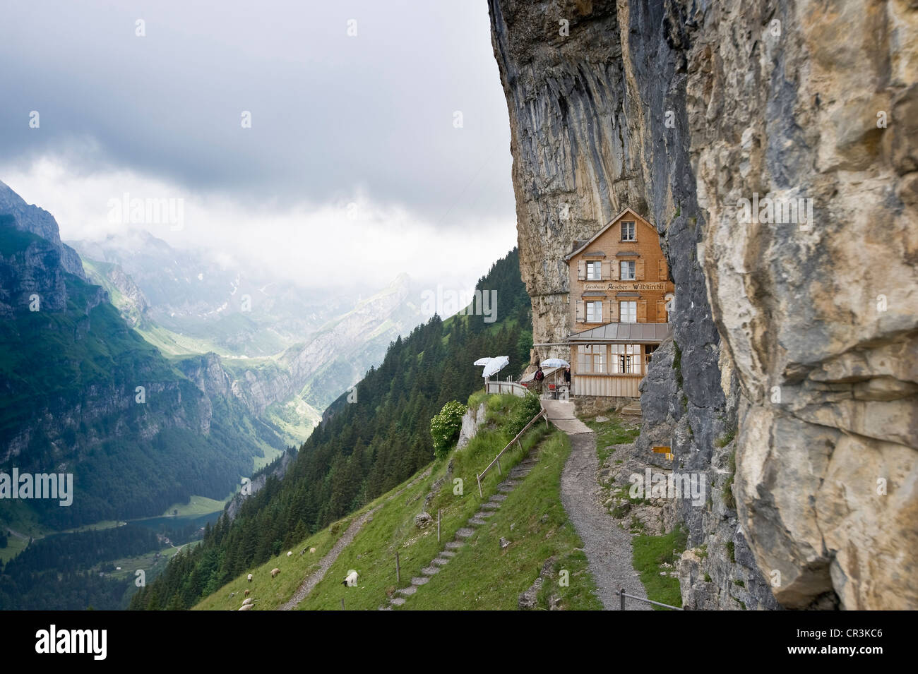Mt. Säntis, Alpstein-massiv, Appenzell, Schweiz, Europa Stockfotografie ...