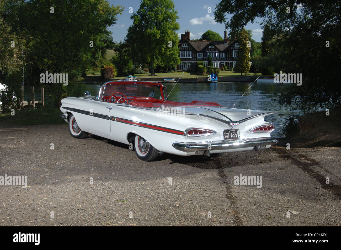 1959 Chevrolet Impala Cabrio in voller Größe amerikanisches Auto 50er ...