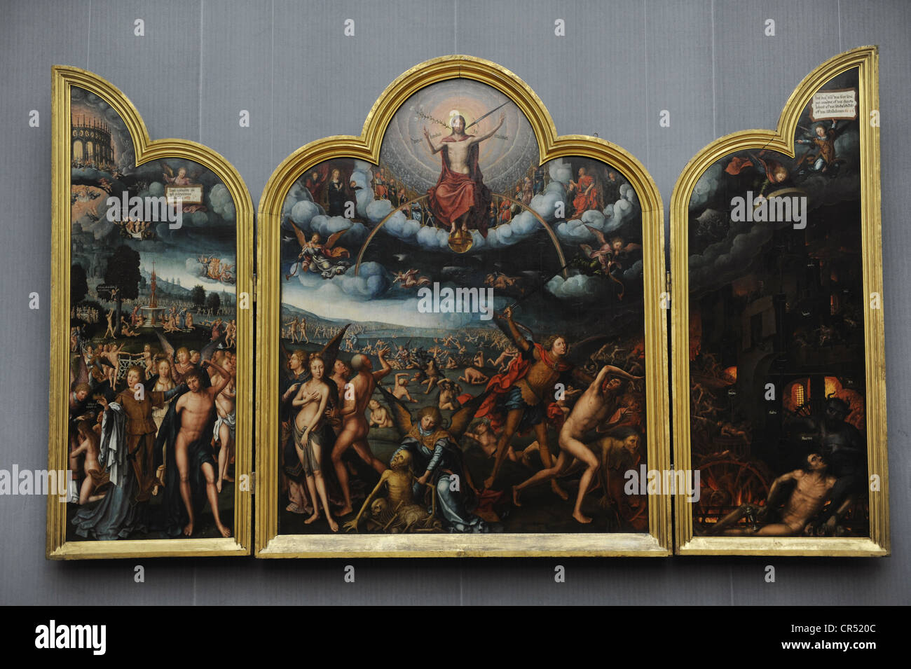 Jehan Bellegambe der ältere (1470-1535 / 1536). Triptychon des jüngsten Gerichts, 1520-1525 ...